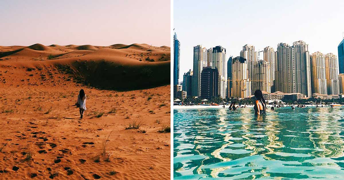 Visit Dubai: From Amber Dunes to Blue Ocean Water at Your Fingertips